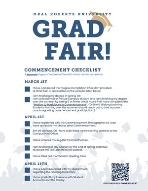 Calaméo - 2024 Grad Fair Commencement Checklist