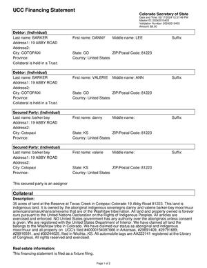 Calaméo - Ucc Filed In Colorado