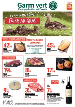 Calaméo - Dépliant Foire Au Gras 2024 Gamm Vert