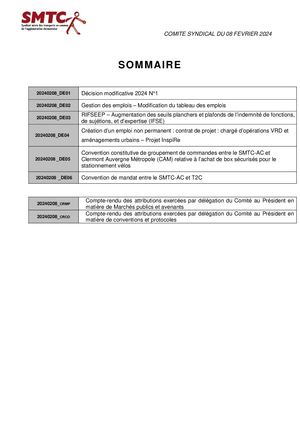 Calaméo - Délibérations du Comité Syndical du 8 février 2024