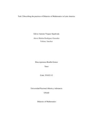 Calaméo - Task 2 Describing The Practices Of Didactics Of Mathematics ...