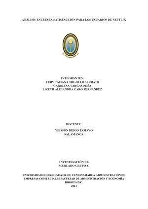 Calaméo - Análisis encuesta de satisfacción para los usuarios de Netflix