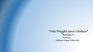 Calaméo - Mes Projets Pour L’avenir