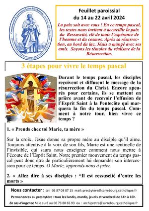 Calaméo - Bulletin Paroissial Du 14 Au 22 Avril 2024