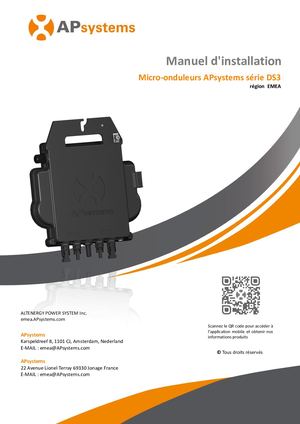 Calaméo - Aps Micro Onduleur Manuel
