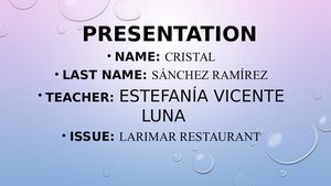 Calaméo - Larimar Restaurant