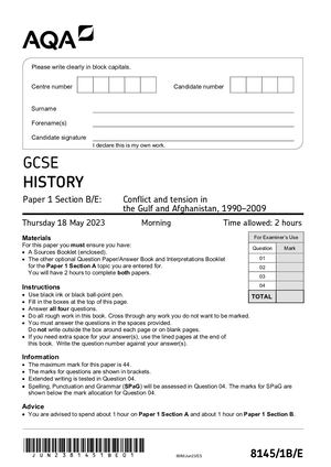 Calaméo - 2023 AQA GCSE HISTORY PAPER 1B QUESTION PAPER (8145/1B/E ...