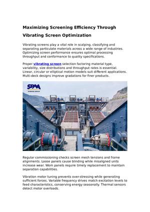 Calaméo - Maximizing Screening Efficiency Through Vibrating Screen ...