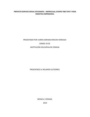 Calaméo - Proyecto Servicio Social Estudiantil Grado 10 02