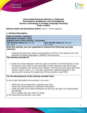 Calaméo - Activity Guide And Evaluation Rubric Task 5 Online Magazine (1)