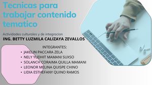 Calaméo - Técnicas Para Trabajar Contenido Temático