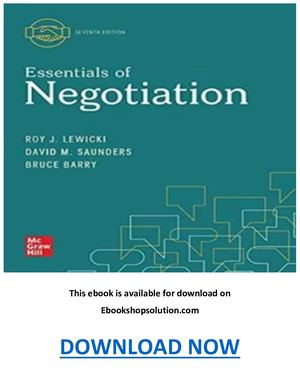 Calaméo - Essentials Of Negotiation 7th Edition Pdf