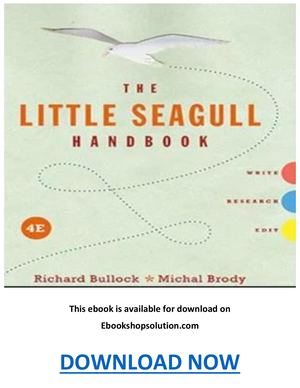 Calaméo - The Little Seagull Handbook 4th Edition Pdf