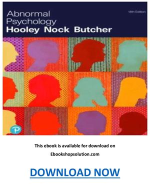 Calaméo - Abnormal Psychology 18th Edition PDF