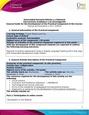 Calaméo - Guide For The Development Of The Practical Component And Evaluation Rubric Unit 1 ...