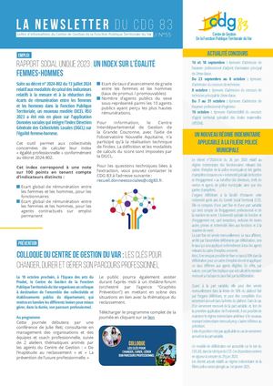 Calaméo - Cdg 83 Newsletter Septembre 2024