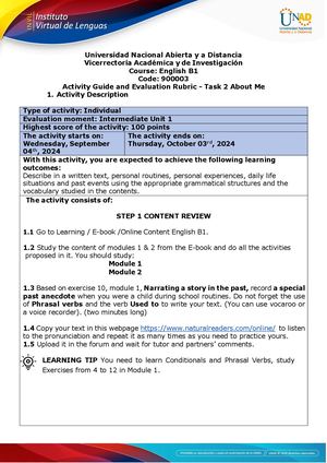 Calaméo - Activity Guide And Evaluation Rubric Unit 1 Task 2 About Me (1)
