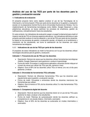 Calaméo - Indicadores De Evaluación Análisis Del Uso De Las Tics Por ...