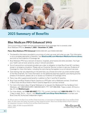 Calaméo - BCBS - PPO Summary of Benefits 2025