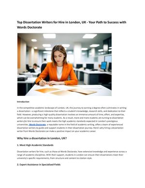 Calaméo - Top Dissertation Writers For Hire In London, Uk Your Path To ...