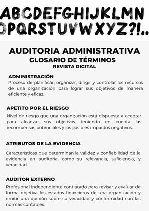 Calaméo - Glosario De Terminos Auditoria