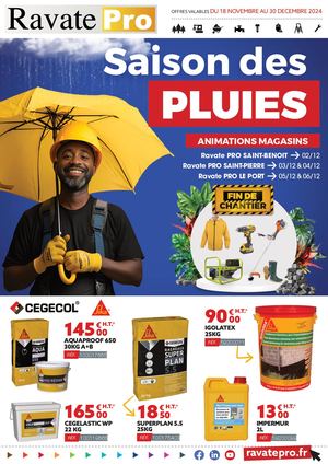 Calaméo - Catalogue Ravate PRO SAISON DES PLUIES | NOVEMBRE 2024
