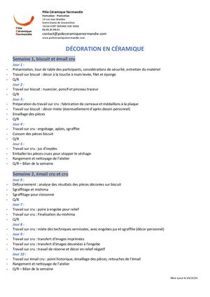Calaméo - Programme Décoration En Céramique