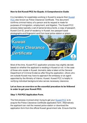 Calaméo - How To Get Kuwait Pcc For Expats A Comprehensive Guide Docx