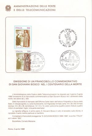 Calaméo - Don Bosco Centenario Francobollo