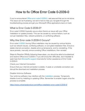 Calaméo - Error Code 0 2039 0