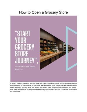 Calaméo - How To Open A Grocery Store