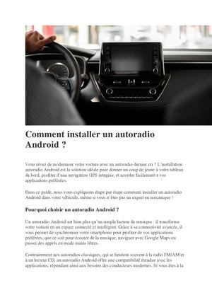 Calaméo - Comment Installer Un Autoradio Android