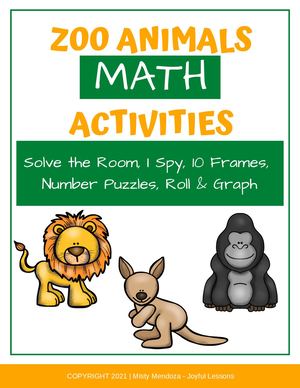 Calaméo - Zoo Animals Themed Math Activitiesfor Preschooland ...