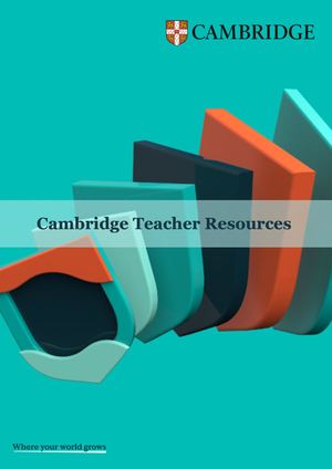Calaméo - Cambridge Teacher Resources Booklet