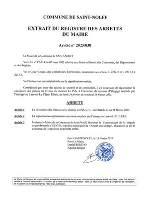 Calaméo - Circulation Pietons Interdite Chemin Le Peh