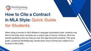 Calaméo - How To Cite A Contract In Mla Style Quick Guide For Students