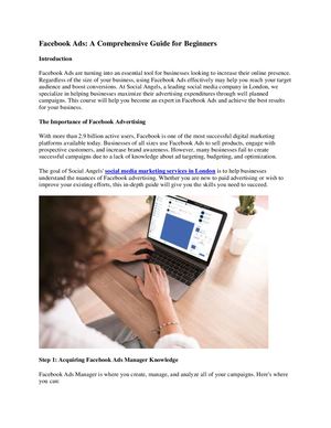 Calaméo - Facebook Ads: A Comprehensive Guide For Beginners