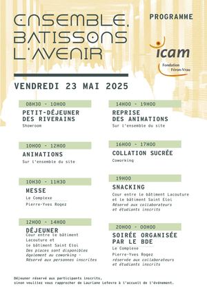 Calaméo - 23/05 : Ensemble, bâtissons l'avenir - programme