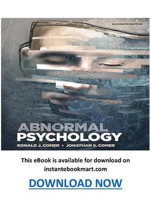 Calaméo - Abnormal Psychology 11th Edition Comer And Comer Pdf