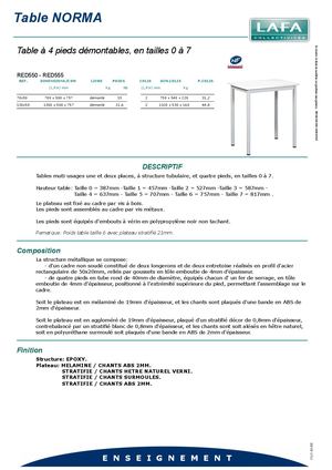 Calaméo - 1 17 FT TABLE 130 X 50