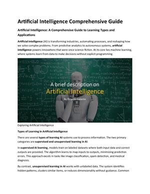 Calaméo - Artificial Intelligence Comprehensive Guide
