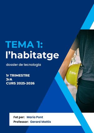 Calaméo - Dossier de tecnologia (l'habitatge)-Maria Pont