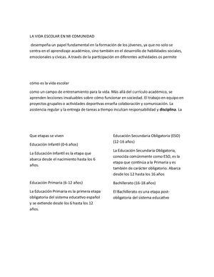 Calaméo - La Vida Escolar En Mi Comunidad