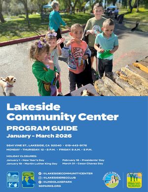 Calaméo - Jan. - March 2026: Lakeside Community Center Program Guide