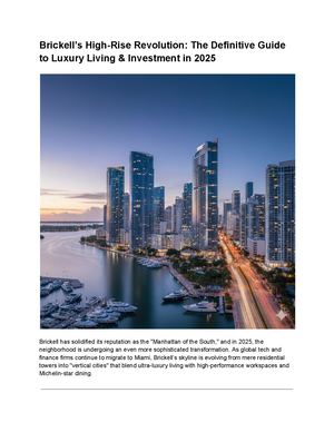 Calaméo - Brickell’s High-Rise Revolution: The Definitive Guide to ...
