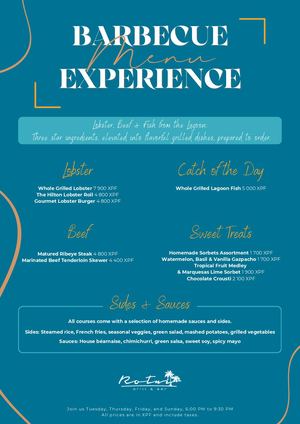 Calaméo - Rotui Grill & Bar_ Dinner menu : Barbecue Experience Menu