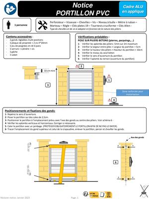 Calaméo - Ayol+morea Notice De Pose Portillon