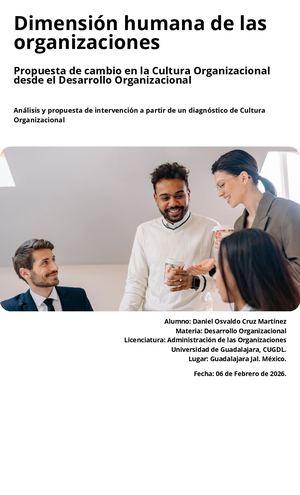 Calaméo - 2 3 Dimensión Humana De Las Organizaciones Daniel Cruz