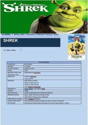 Calaméo - Tarea película Shrek 1